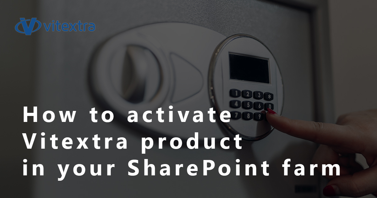 Product Activation - Vitextra