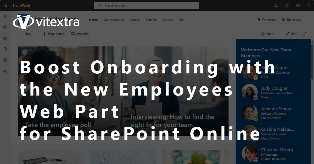 Boost Onboarding with the New Employees Web Part in SharePoint Online ...
