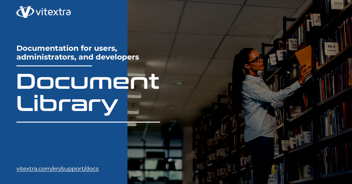 Documentation - Support Center - Vitextra