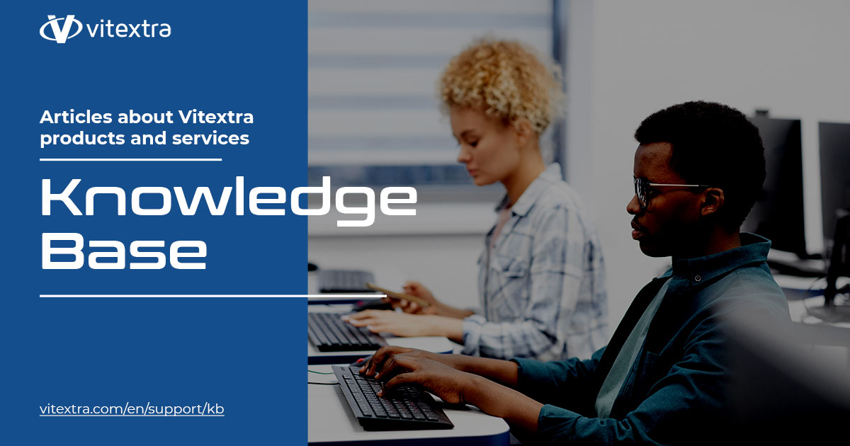 Knowledge Base - Support Center - Vitextra